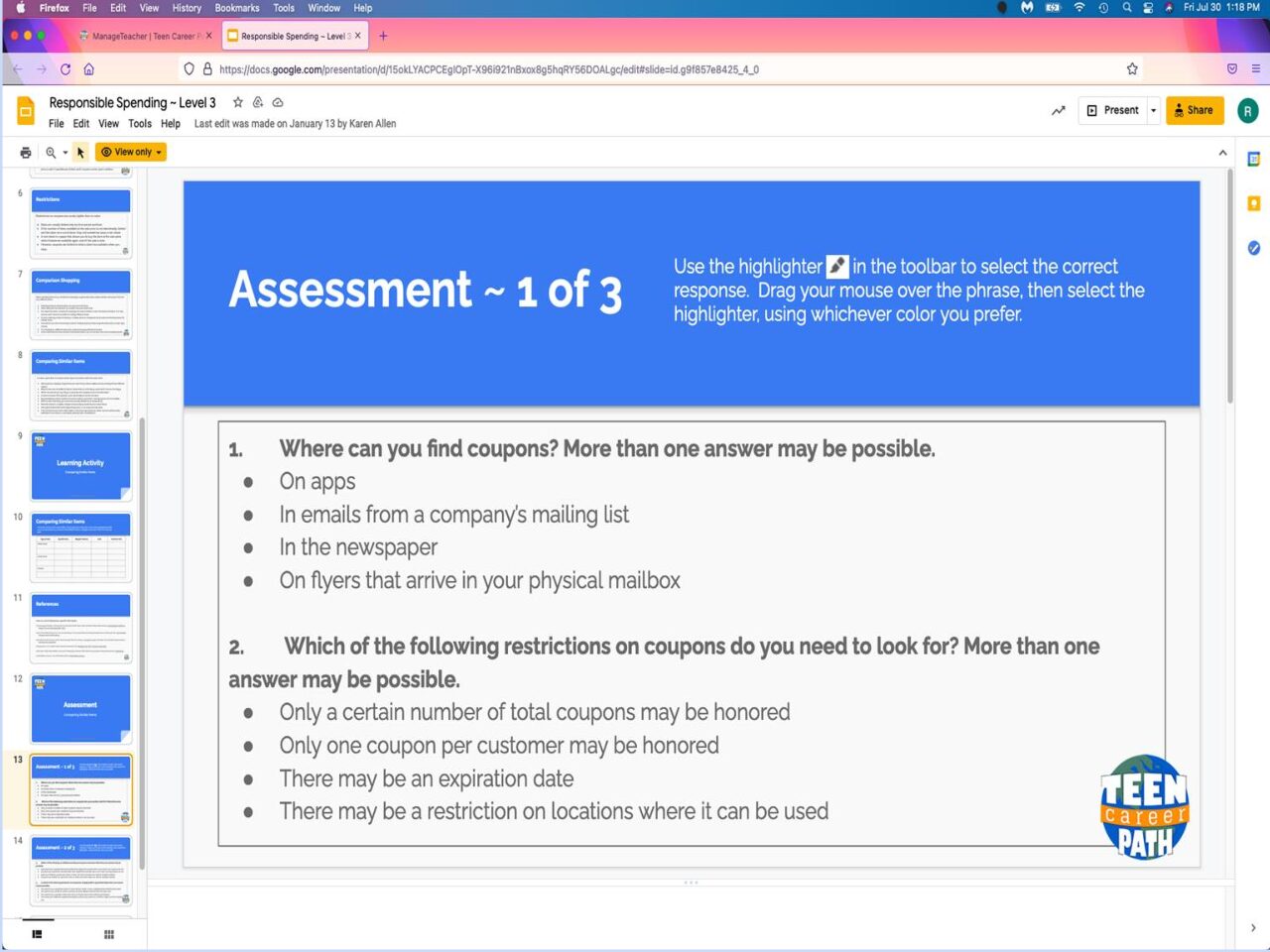 Teen Career Path Program – Brighten Learning